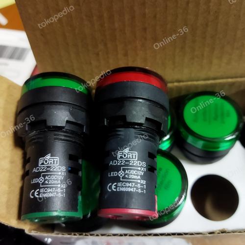 Jual Pilot lamp 12V ac/dc led 22mm fort - Kuning - Jakarta Pusat ...