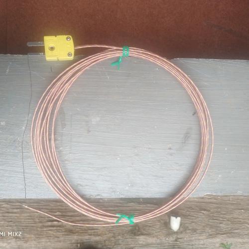 Jual Omega Fiber Glass K Type Thermocouple wire Sensor Probe GG-K-24 ...