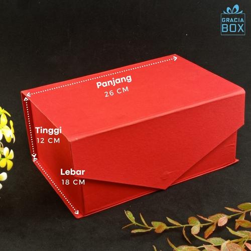 Jual BOX HAMPER - HARDBOX - KOTAK MAKANAN - ukuran 26 cm x 18 cm x 12 ...