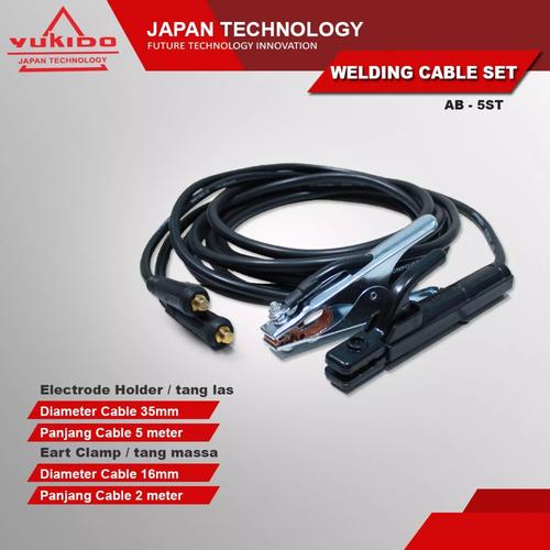 Jual YUKIDO elektrode welding cable set .YUKIDO KABEL LAS SET AB-5ST ...