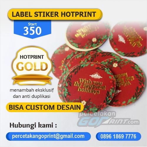 Jual stiker emas (gold) hotprint - Stiker Vynil, 4 cm - Kota Surabaya ...