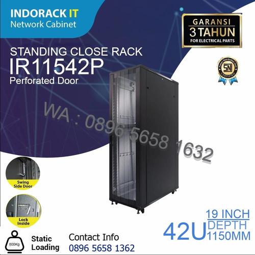 Promo Close Rack INDORACK Perforated Door Rack Server 42U D.1150mm ...