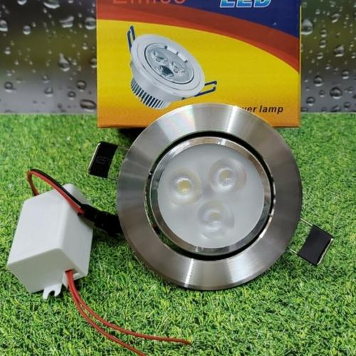 Jual Downlight Led Panel 3W 3 Watt Bodi Silver; - Putih - Jakarta Barat ...