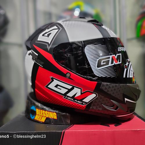 Jual GM RACE PRO FLASS BLACK RED DOFF - Kab. Bogor - blessinghelm ...
