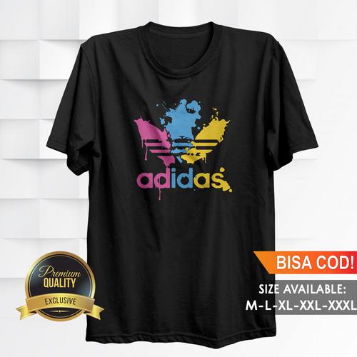 Jual Kaos Adidas Paint Splatter Premium Brand Distro Baju Pria - Maroon ...