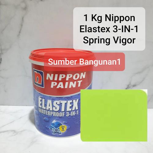 Jual Cat Tembok Hijau daun muda spring vigor bolu pandan nippon elastex ...