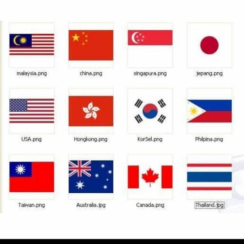 Jual sticker pipi bendera negara isi 100pcs - Argentina - Jakarta Barat ...