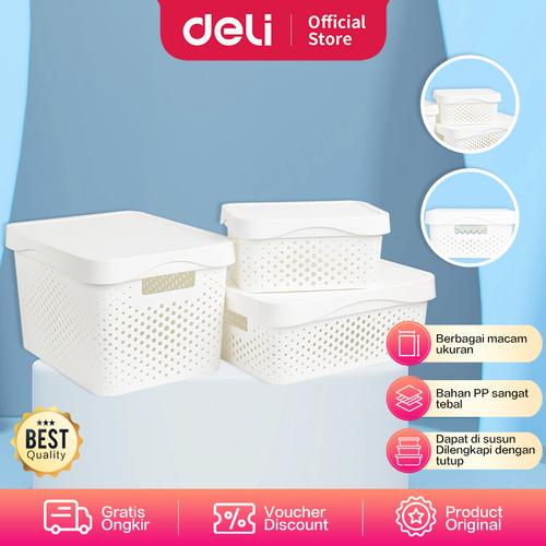 Jual Deli Vusign Storage Box Tempat Penyimpanan Plastik Anti Lembab ...