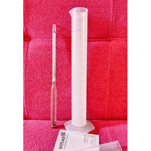 Jual Alkoholmeter 0 - 100% Trallers /Richter Plus Gelas Ukur 250ml PP ...
