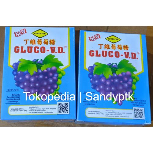 Jual Gula Anggur GLUCO V.D Glucose Glukosa Obat Panas Dalam Penambah ...
