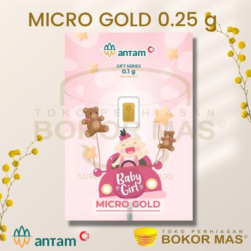 Jual LOGAM MULIA MINI / MICRO GOLD EMAS 24K HARTADINATA X ANTAM 0.25 ...