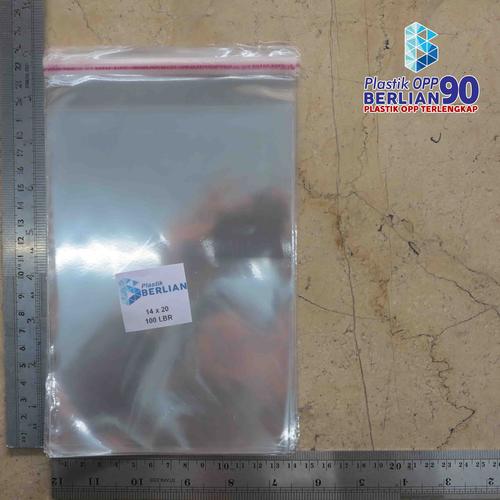 Jual Plastik Opp 14x20 cm Plastik Opp Seal Plastik Opp Lem Tebal 20 ...