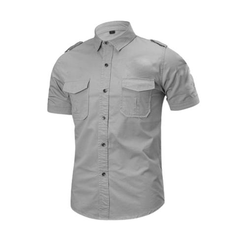 Jual Baju Kemeja Tactical Pria Biru Navy Kemeja Lapangan Kemeja Pdl Pdh Putih Xl Kab