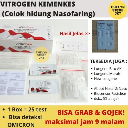 Jual VITROGEN Antigen Swab Test OMICRON isi 25 Kemenkes Metode ...