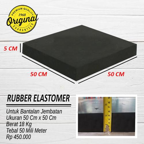 Jual RUBBER ELASTOMER BEARING PADS UKURAN 50CM X 50CM TEBAL 50MM - Kota ...