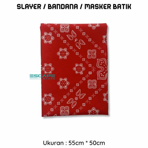 Jual Bandana Masker Slayer Multifungsi Syal Sapu Tangan Motif Batik ...