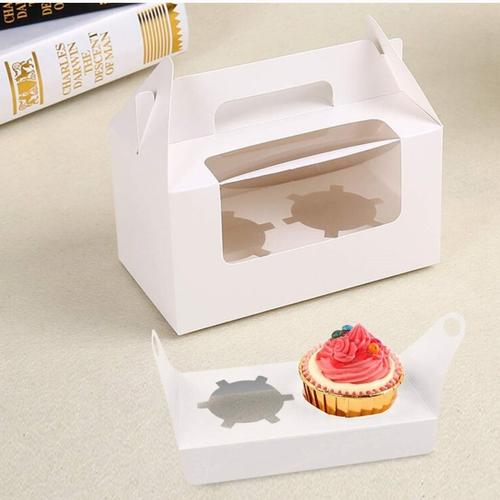 Jual cupcake box isi 2 with handle kotak dus cup cake impor premium ...
