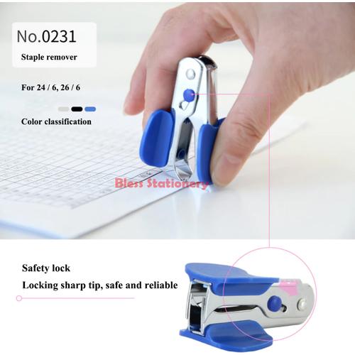Jual Deli Staple staples Remover 25sheets/pencabut pembuka stapler ...