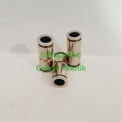 Jual Fitting Pneumatic Lurus 6mm | Sambungan Selang 6×6mm Besi ...