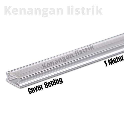 Jual Kap Lampu Batangan Alumunium Panjang bentuk rata rumah lampu strip ...