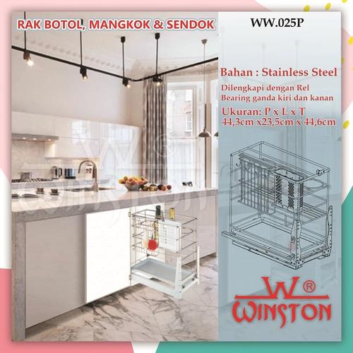 Jual Rak Piring Botol Gelas Stainless Winston WW 025P for Kitchen ...