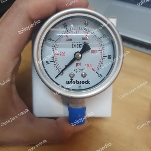 Jual pressure gauge wiebrock full stainless 2 1/2" raket kg / psi ...