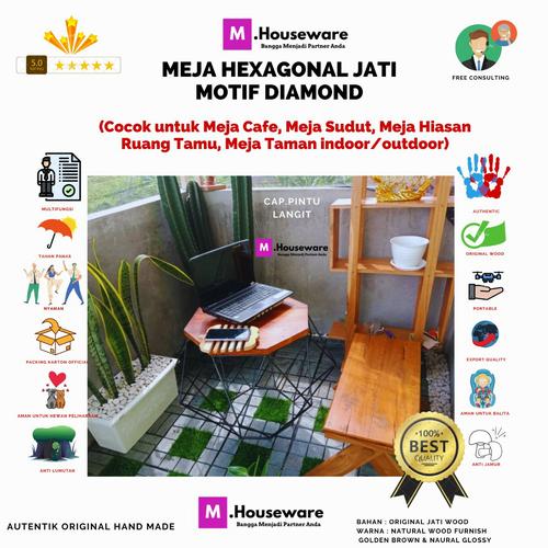 Jual Set Meja Kursi Minimalis / Meja kafe / Meja hexagonal / Meja ...