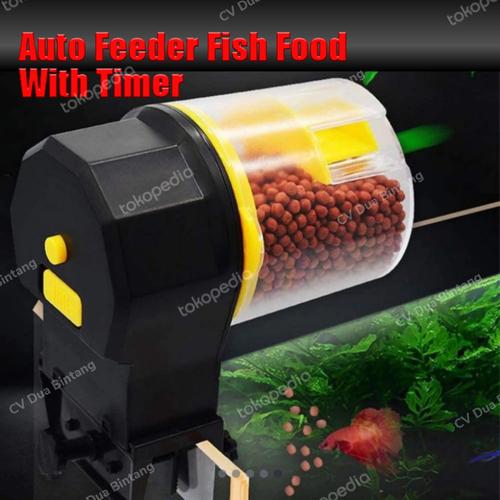 Jual Mesin Tempat Pakan Pellet Ikan Hias Otomatis Timer Auto Feeder ...
