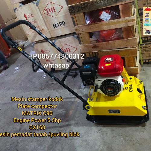 Jual Mesin stamper kodok plate compactor MATRIX C90 Engine 5.5hp GX160 ...