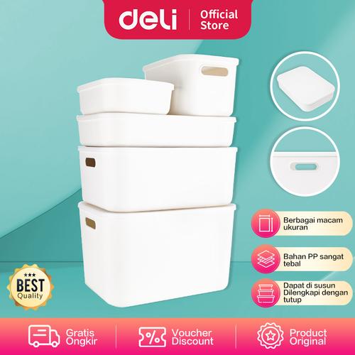 Jual Deli Vusign Storage Box / Kotak Organizer Bahan Plastik Tebal ...