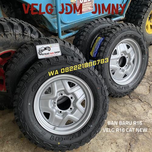 Jual VELG JDM JIMNY JA11 PLUS BAN BARU original japan kaleng cat baru ...
