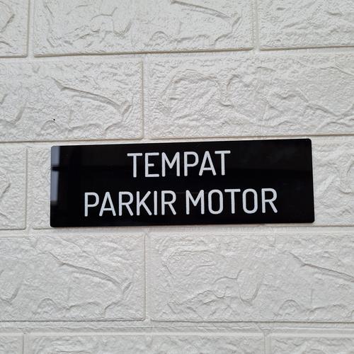 Jual Tempat Parkir Motor Mobil Acrylic Sign Akrilik Signage | Dekorasi ...