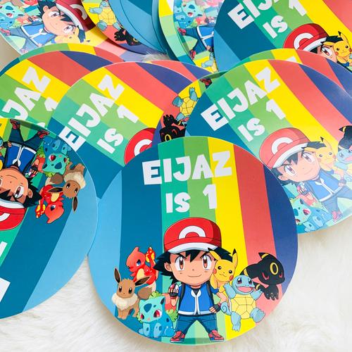 Jual Sticker Birthday Tempelan Ultah Pudding / Box - Pokemon Pikachu ...
