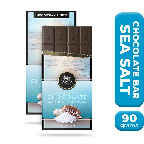 Promo WoCA Premium Chocolate Bar - Cokelat Batang Rasa Sea Salt - 90 ...
