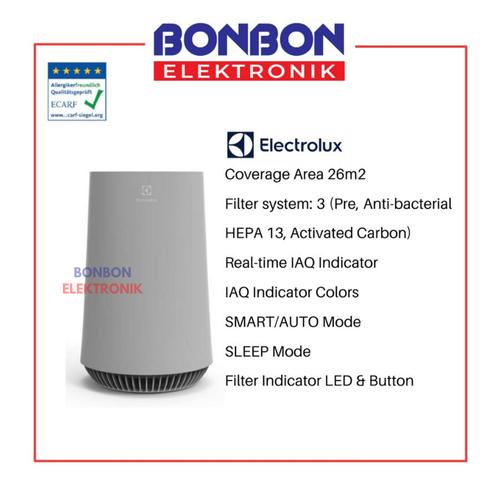 Promo Electrolux Air Purifier Flow A3 FA31-202GY Korbu Coverage Area ...