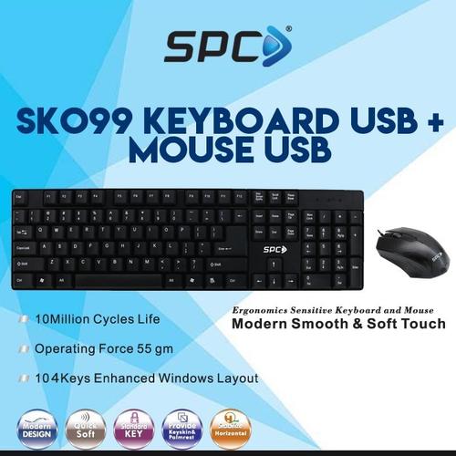 Jual SPC KEYBOARD & MOUSE USB SKO - 99 - Kota Depok - Sonic Computer ...