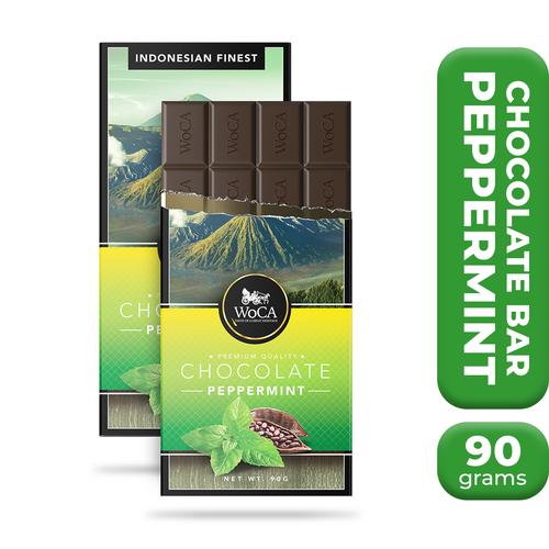 Jual WoCA Premium Chocolate Bar - Cokelat Batang Rasa Mint - 90 gram ...