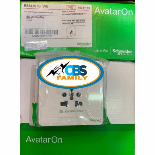 Jual Stop Kontak 1Gang International AvatarOn Putih E83426TS - Jakarta ...