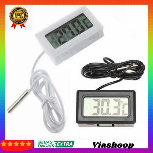Jual Effosola Pengukur Suhu Digital Termometer Aquarium Kabel 1M TPM-10 ...