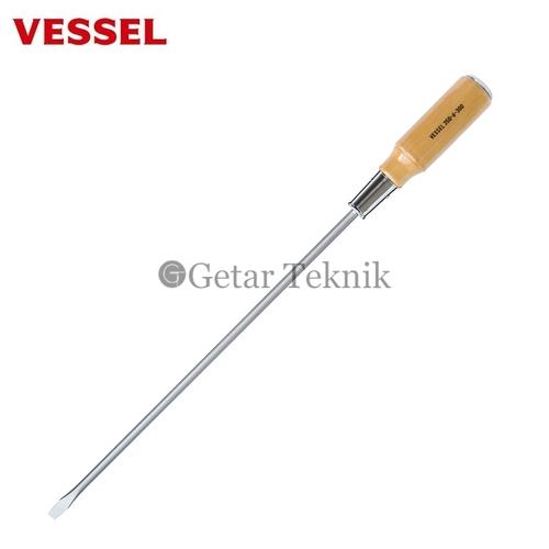 Jual Obeng Minus Vessel 350 -6×300 Wood Handle Penetration Drive - Kab ...