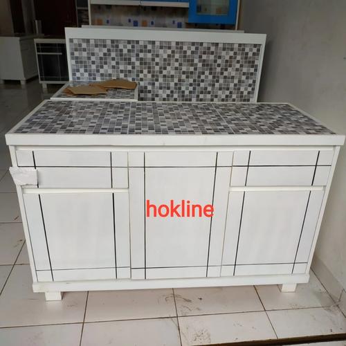 Jual KITCHEN SET- MEJA DAPUR KAYU 3 PINTU - Putih, 3 pintu - Kota ...