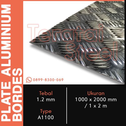 Jual Plat Bordes / cheker Aluminium alloy 1100 1,2mm FULL 100cm x 200cm ...