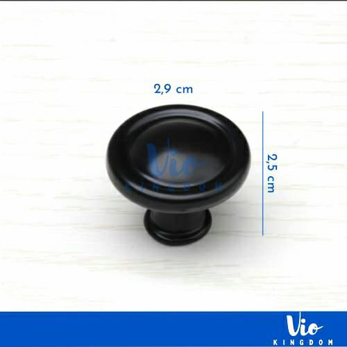 Jual Tarikan Laci Elle Hitam Handle Black Knob Pintu Lemari Bulat ...