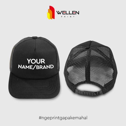 Jual Topi Trucker Custom Print Design Nama Souvenir Topi Jaring Cetak ...