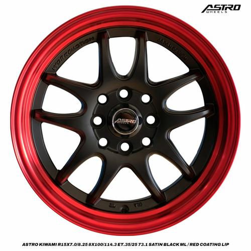 Promo Velg Mobil ASTRO Wheels Kiwami 15x7.0/8.25 8x100/114.3 ET 35/25 ...