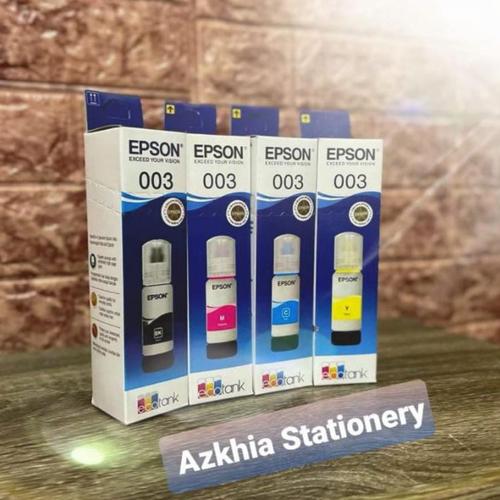 Jual Tinta Printer 003 Black Color For L1110/L3110/L3116/L3150/L3156 ...