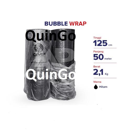 Jual Bubble Wrap Warna Hitam Putih Bening GMP 125 cm x 50 meter Ekonomis - Hitam - Jakarta Barat ...