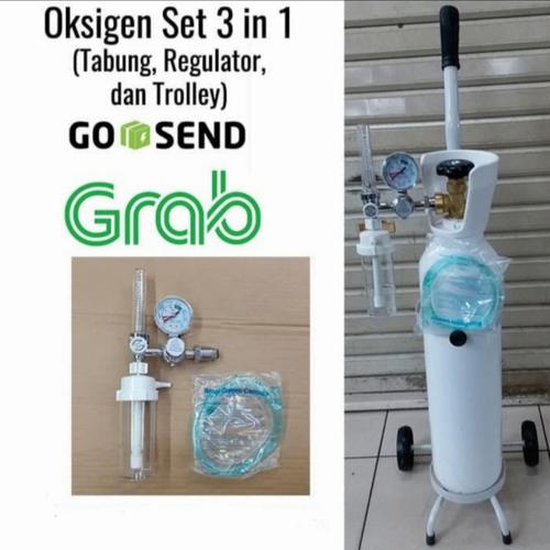 Jual Tabung Oksigen 1m3/ Oksigen / Paket Lengkap Oksigen 1m3 - Jakarta ...