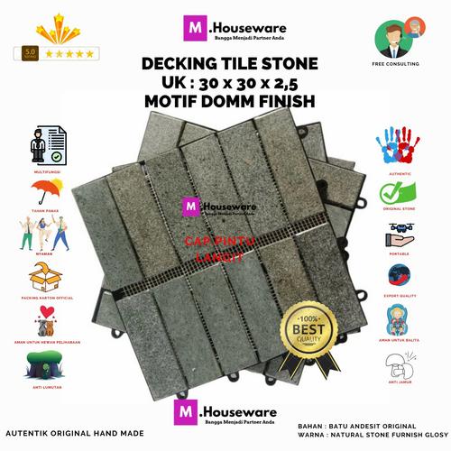 Promo Decking Stone Salur Dome Lantai Batu Alam Andesit / deck batu ...
