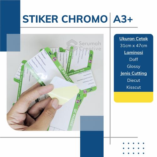 Jual Cetak Sticker Chromo + Custom Cutting Laser (Potong Putus) per A3 ...